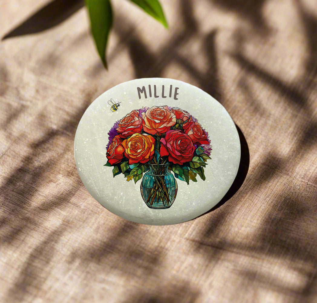 Roses (June) Birth Flower Marble – Villager Jim's Shop