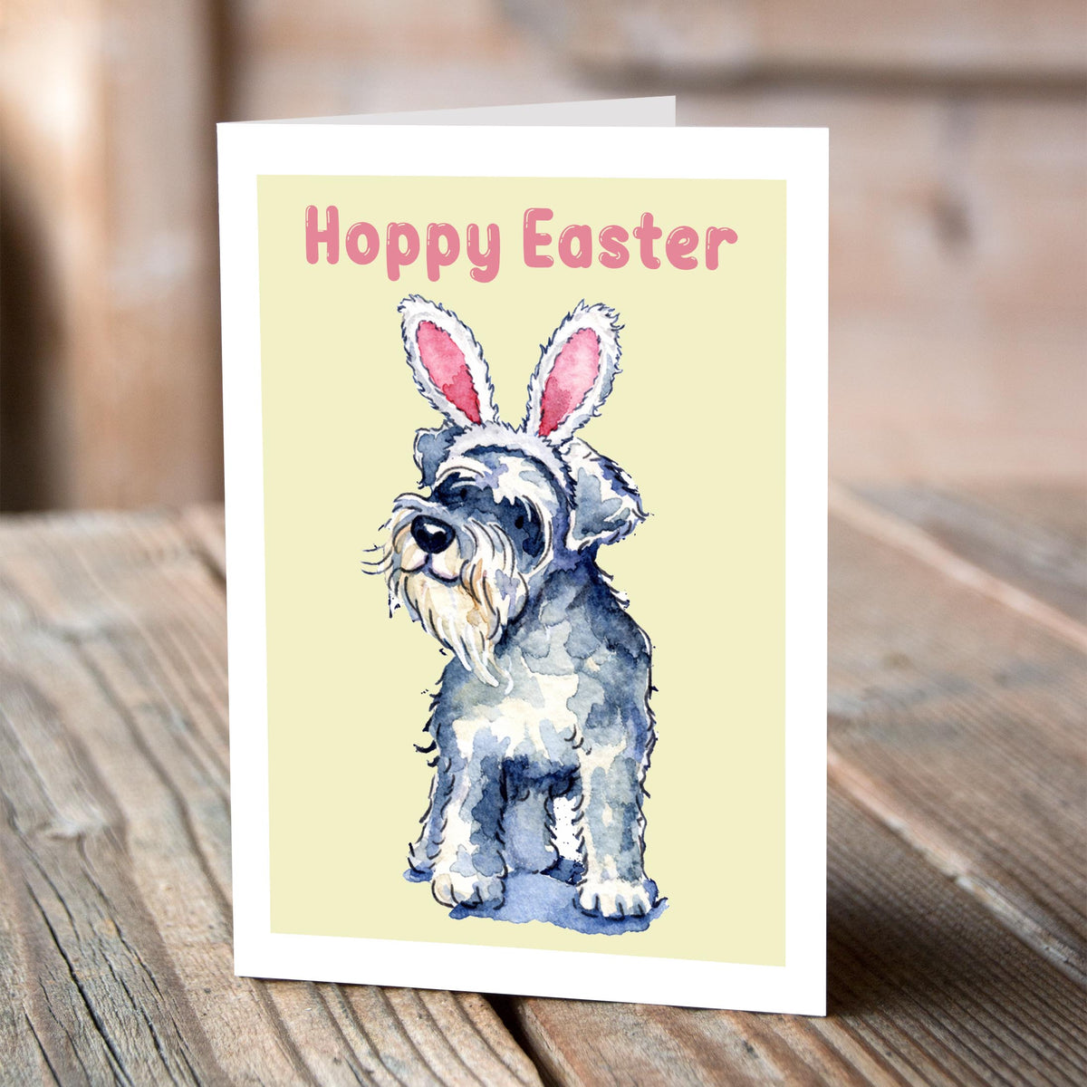 Schnauzer Easter Card – Villager Jim's Shop