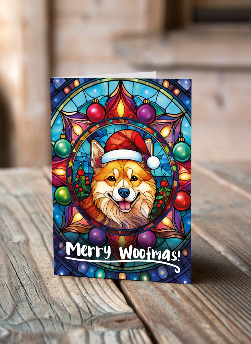 Shiba Inu in a Santa Hat Christmas Card – Villager Jim's Shop