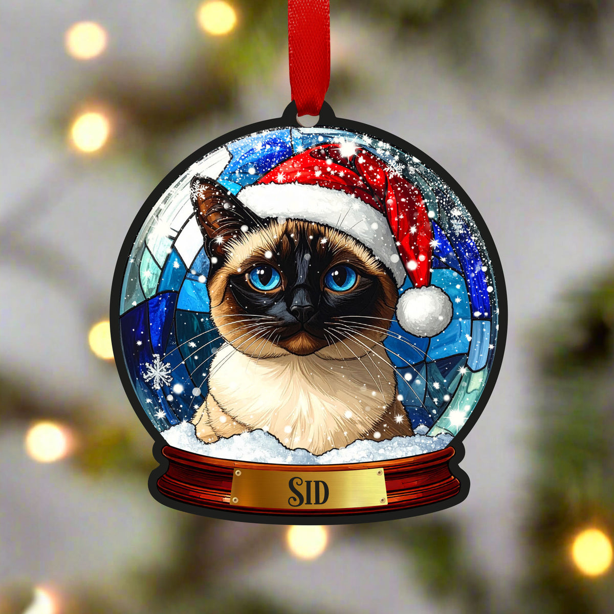 Siamese Cat Snow Globe Decoration – Villager Jim's Shop