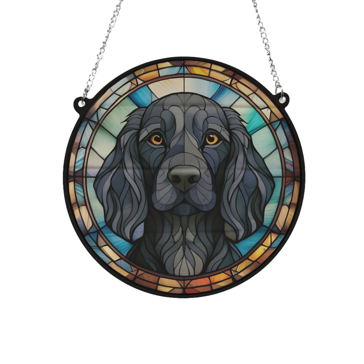 Springer Spaniel Black Stained Glass Effect Suncatcher – Villager Jim's ...