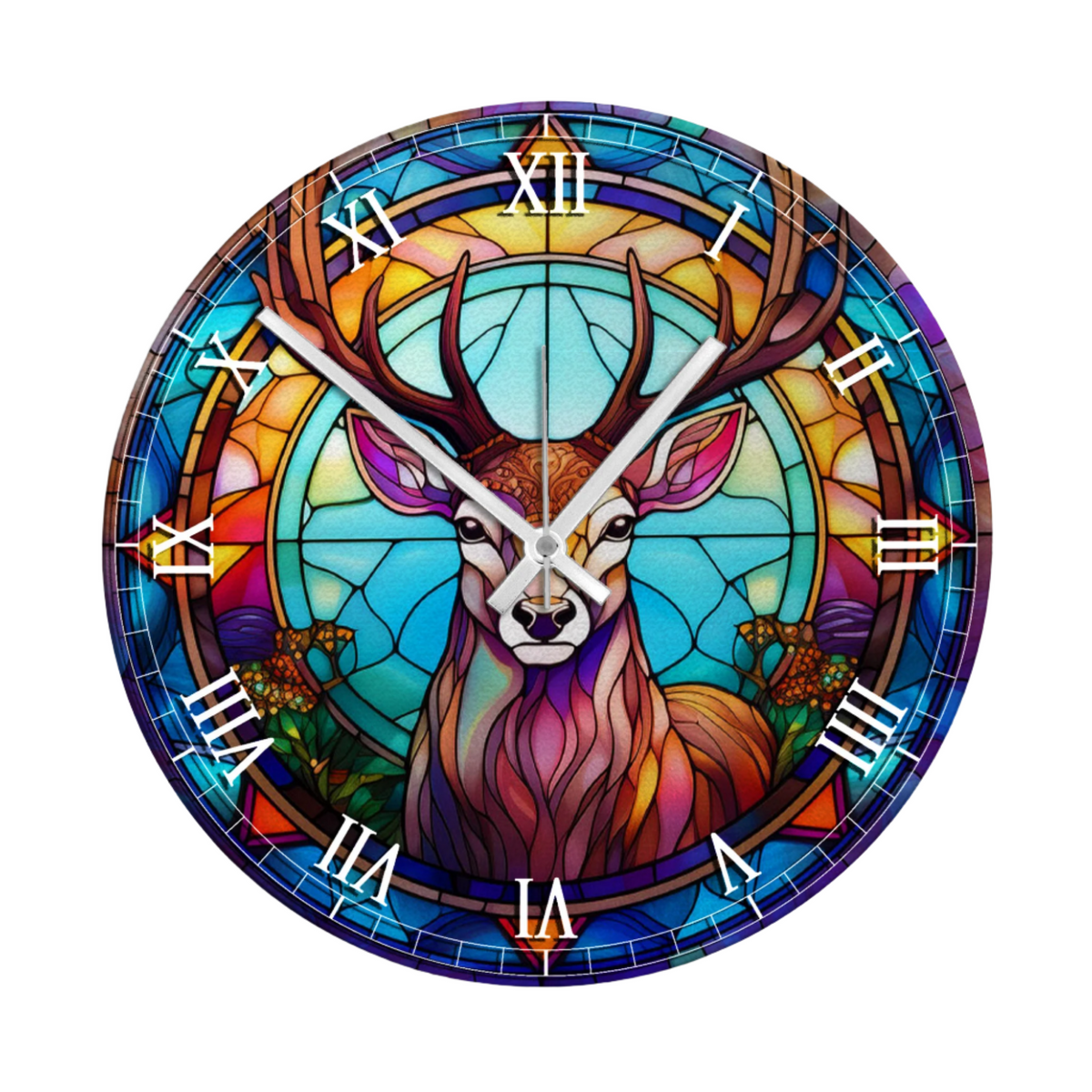Stag Suncatcher Effect Clock – Villager Jim's Shop