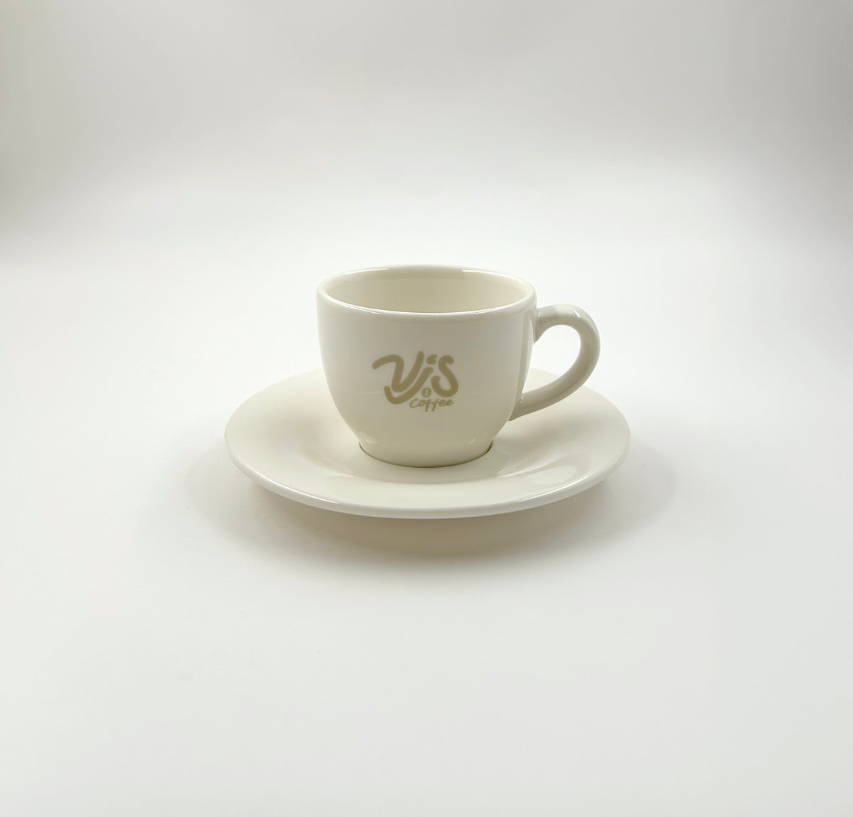 Espresso Cup & Saucer - Vj Coffee – Villager Jim's Shop