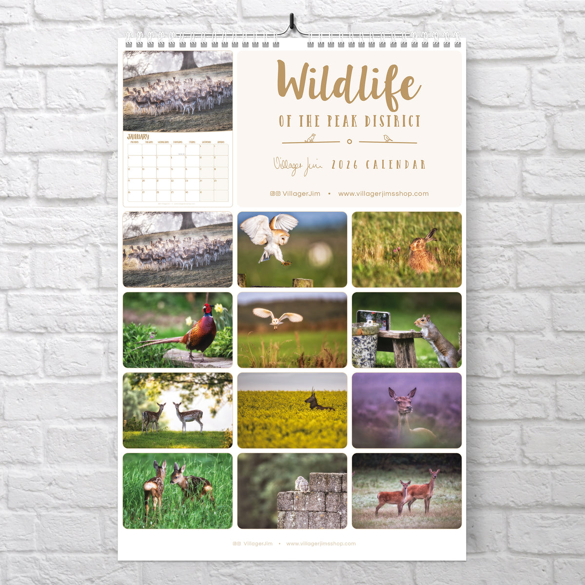 Wildlife 2026 Calendar – Villager Jim's Shop