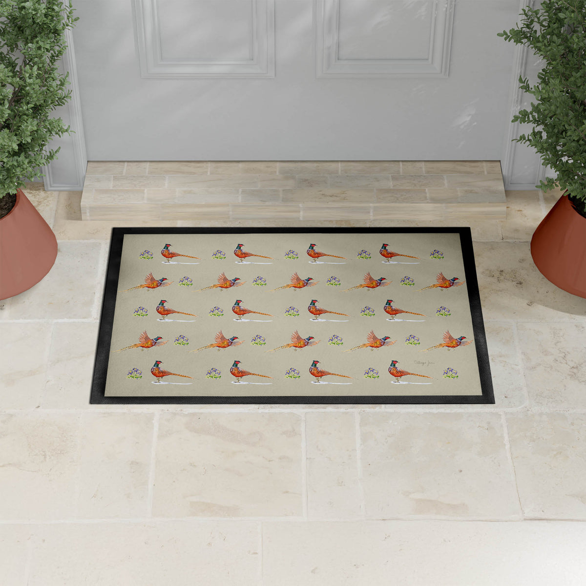 Pheasant Wildlife Pattern Door Mat – Villager Jim's Shop