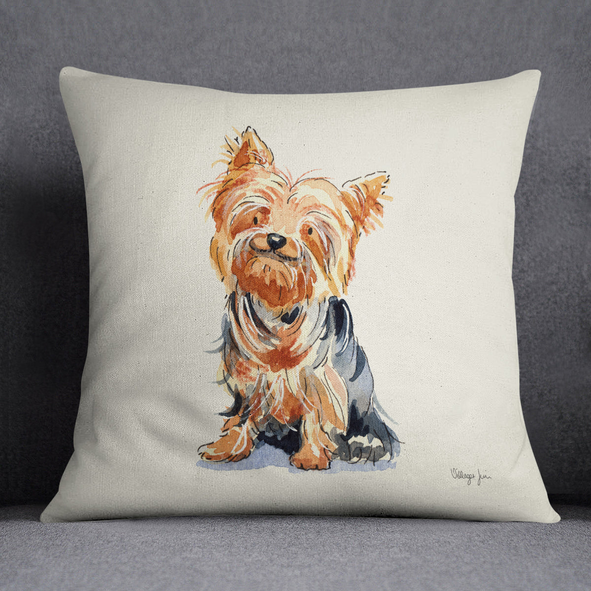 Yorkshire Terrier Cushion – Villager Jim's Shop