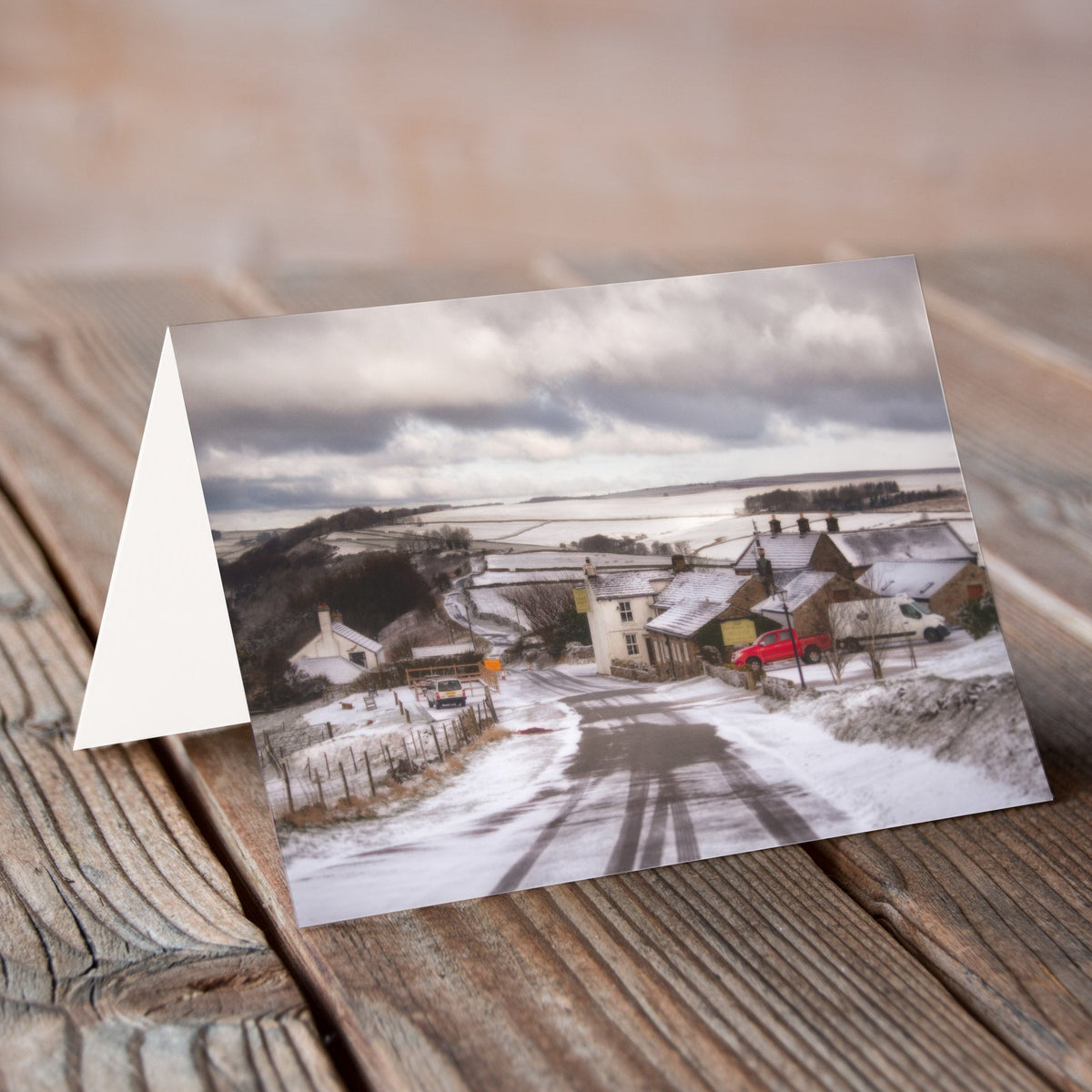 A Snow Covered Barrel - Christmas Card – Villager Jim's Shop