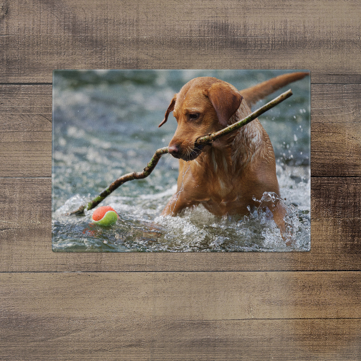 Ashford Ruby Red Fox - Glass Worktop Saver – Villager Jim's Shop