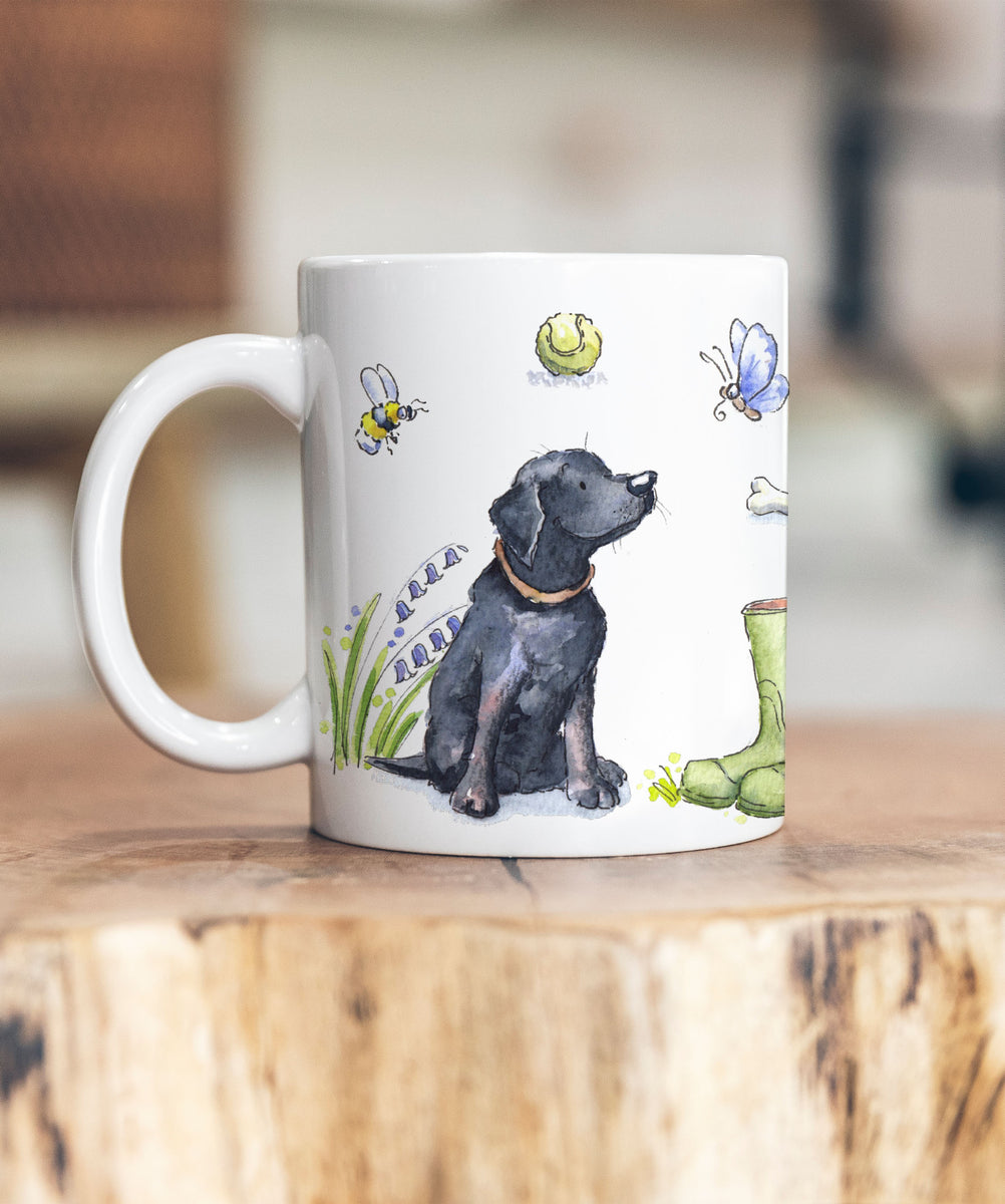 Black Labrador Montage Mug – Villager Jim's Shop