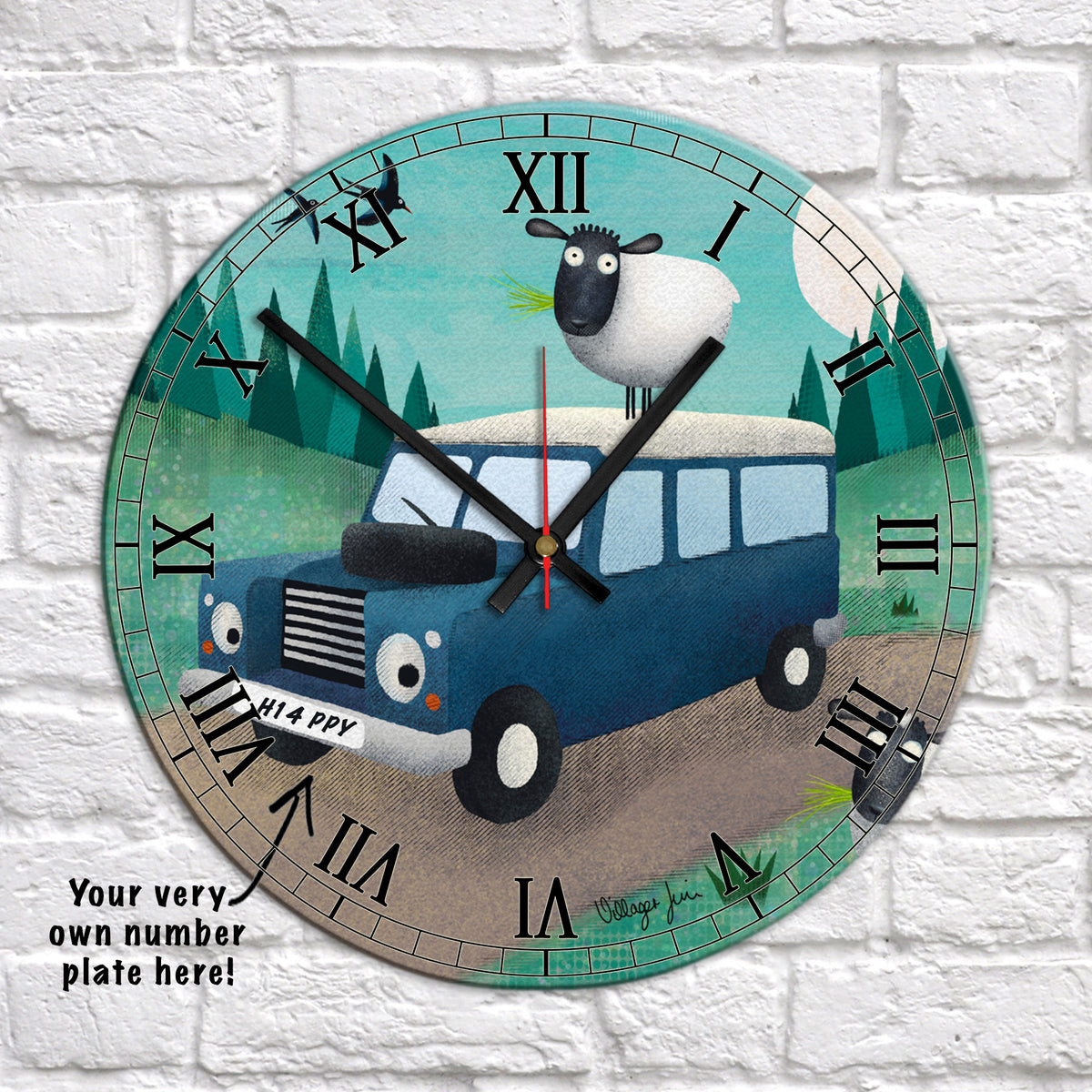Landy 110 - Landy Art Clock – Villager Jim's Shop