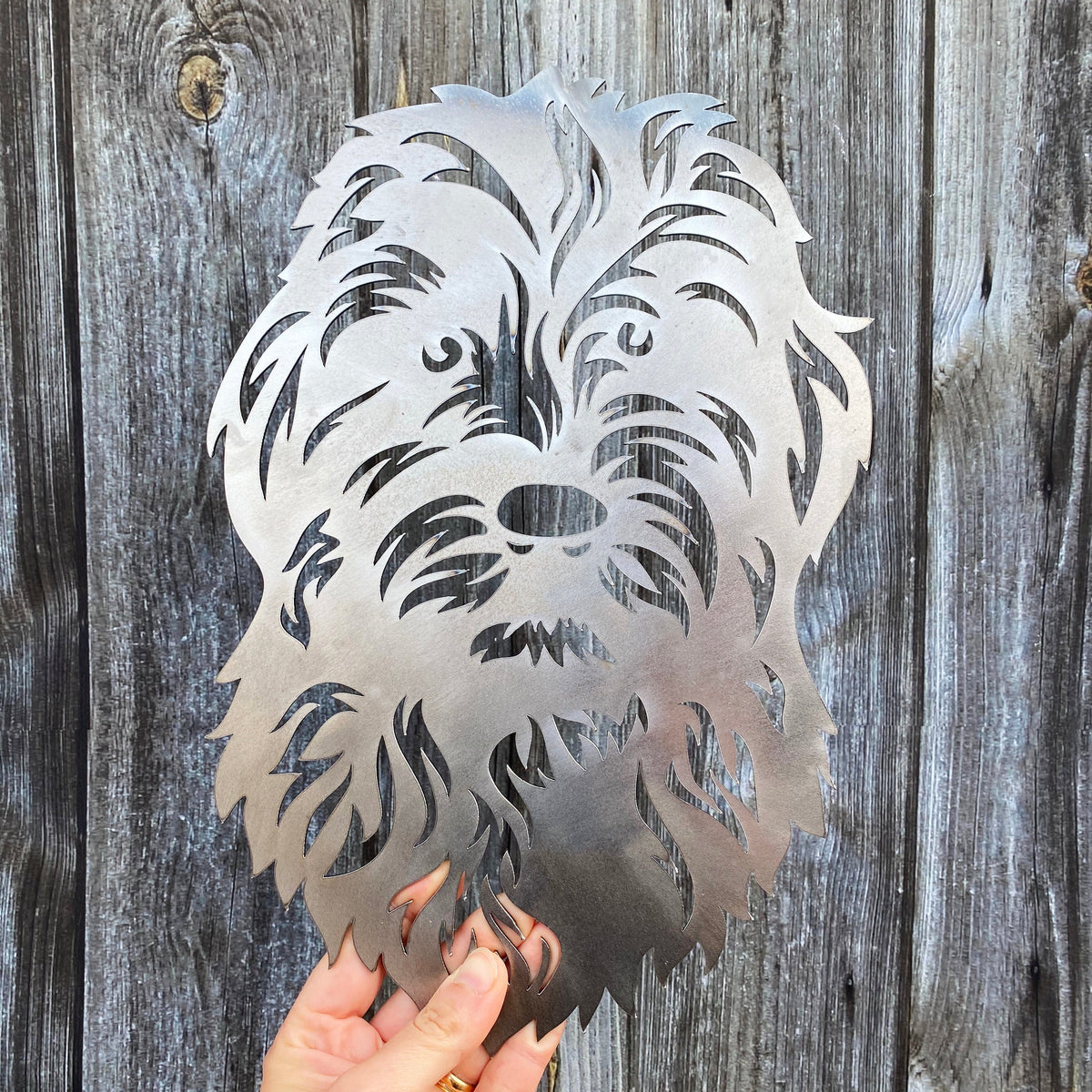 Cavapoo - Rustic Rusted Pet Garden Sculpture - Solid Steel – Villager ...