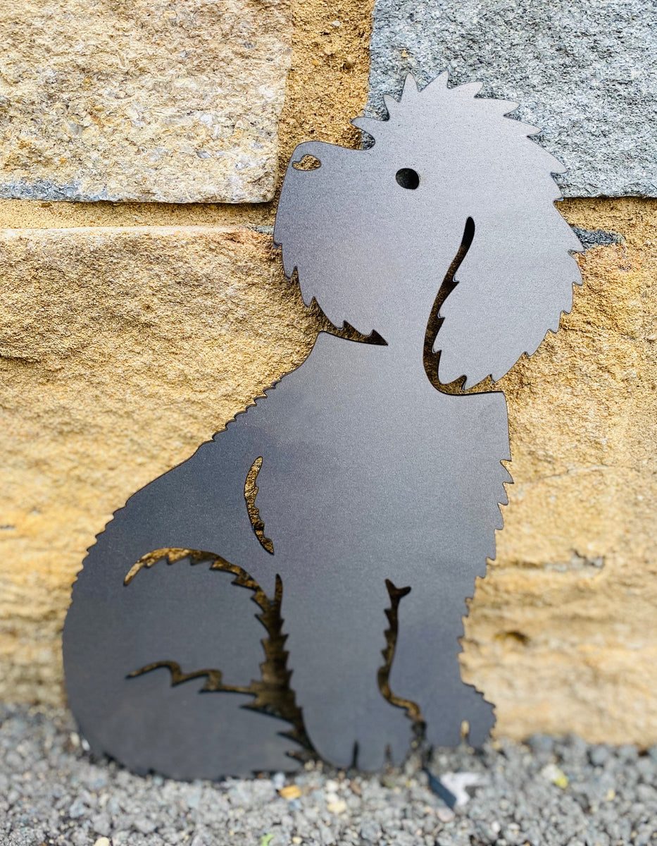 Cockapoo (FULL BODY) Rustic Steel Sculpture – Villager Jim's Shop