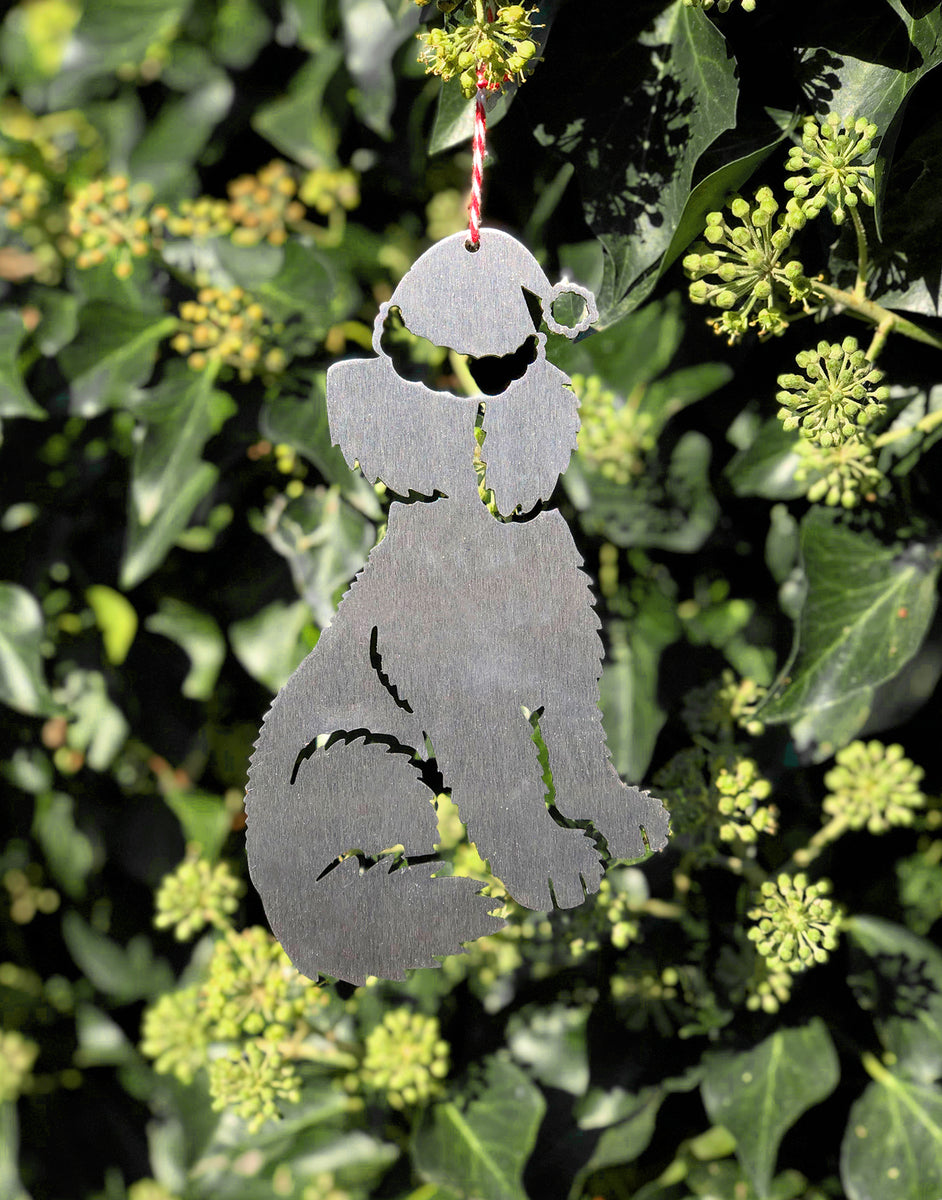 Cockapoo in Santa Hat - Decorations for Life – Villager Jim's Shop