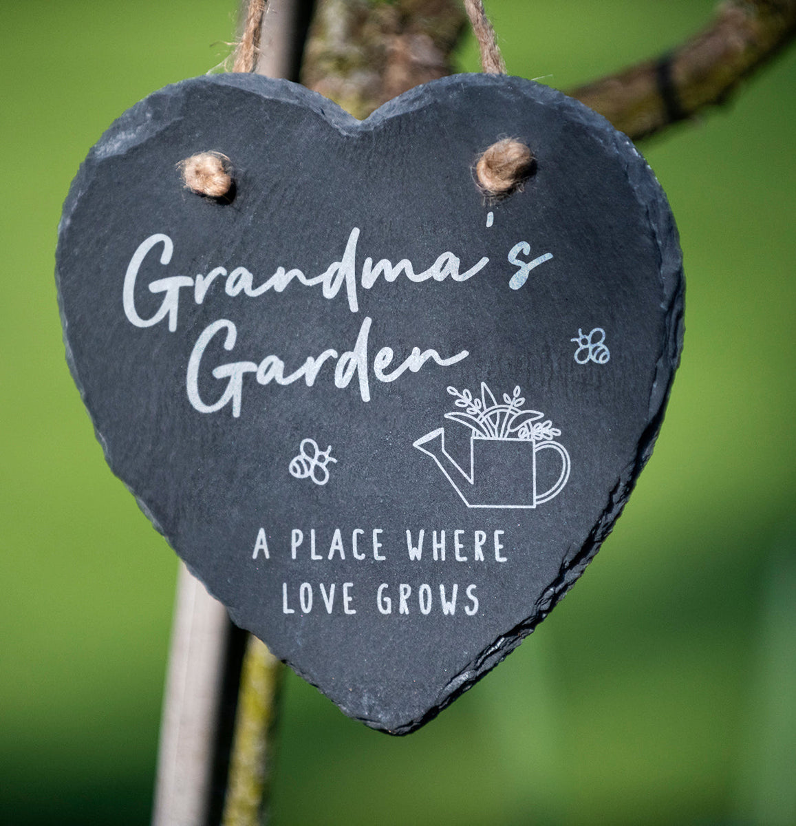 Personalised Garden - Slate Heart – Villager Jim's Shop