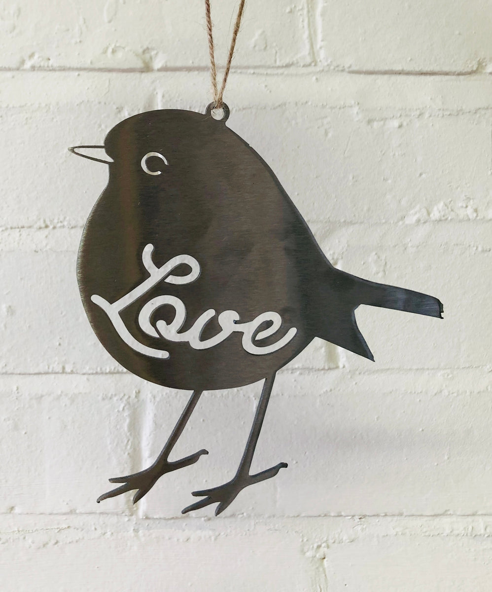 Love Robin - Steel Sculpture – Villager Jim's Shop
