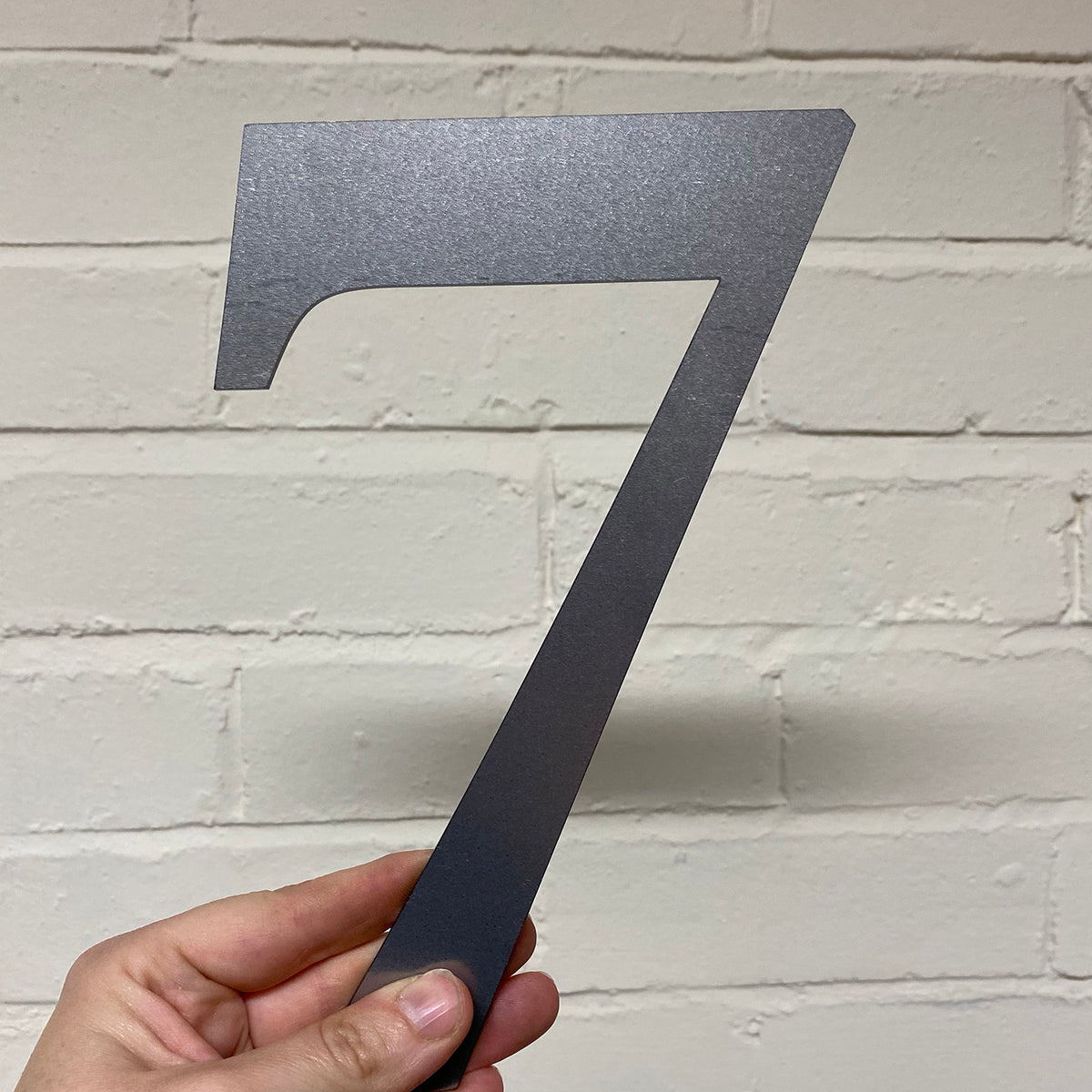 Number 7 - Rustic Steel Sculpture – Villager Jim's Shop