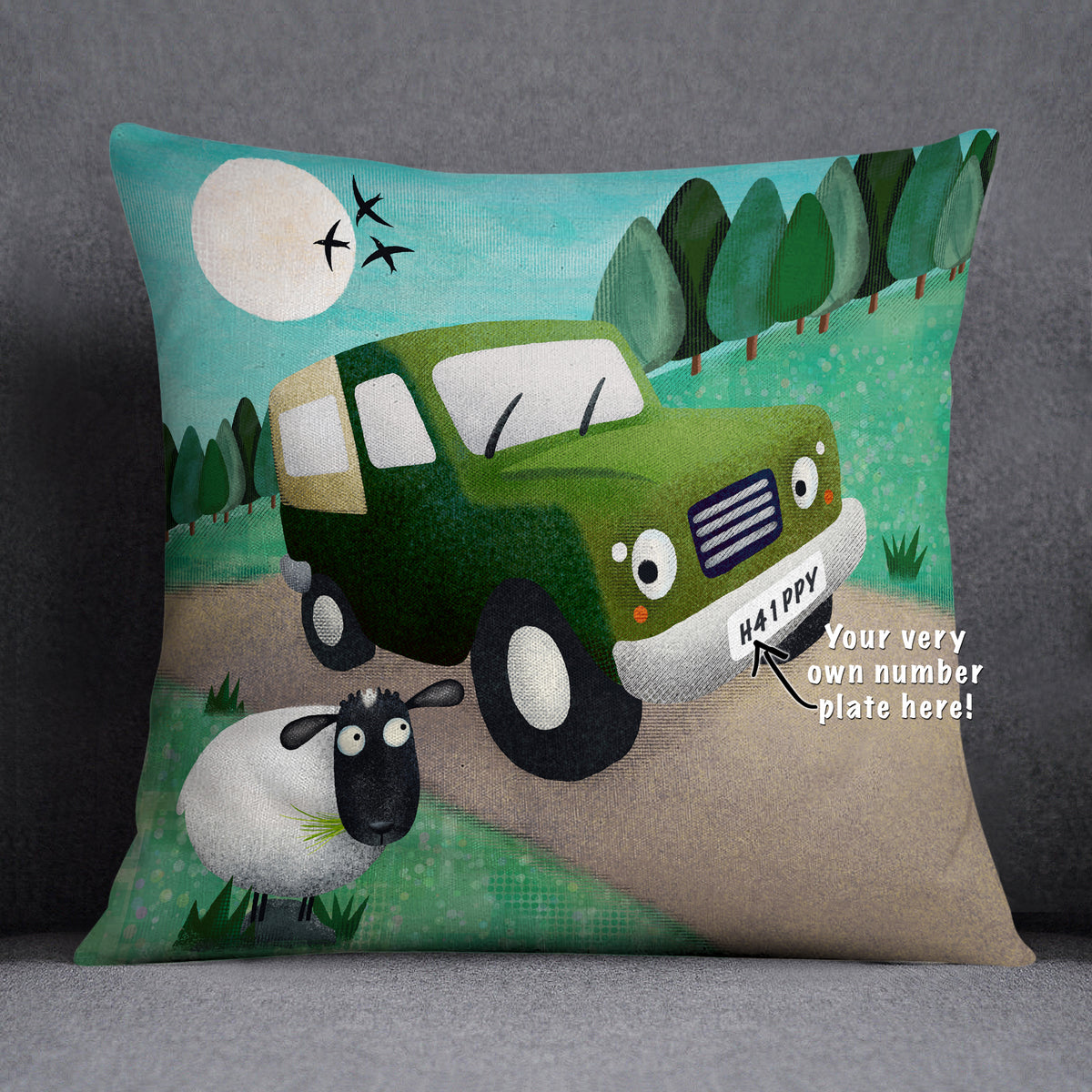 Landy 90 Canvas Back - Landy Art Cushion – Villager Jim's Shop