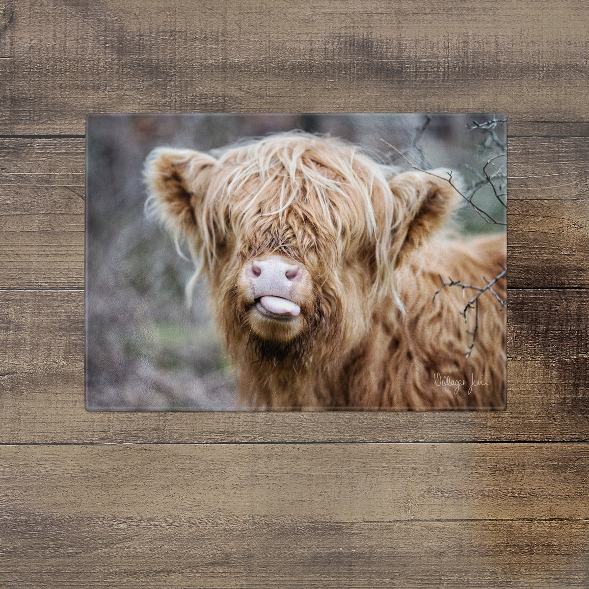 Raspberry Cow - Glass Worktop Saver – Villager Jim's Shop