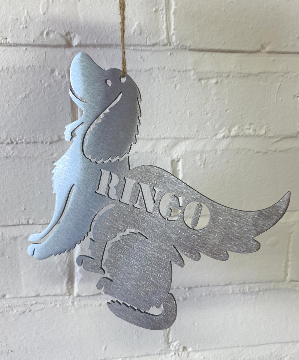 Springer Spaniel With Wings - Steel Sculpture – Villager Jim's Shop