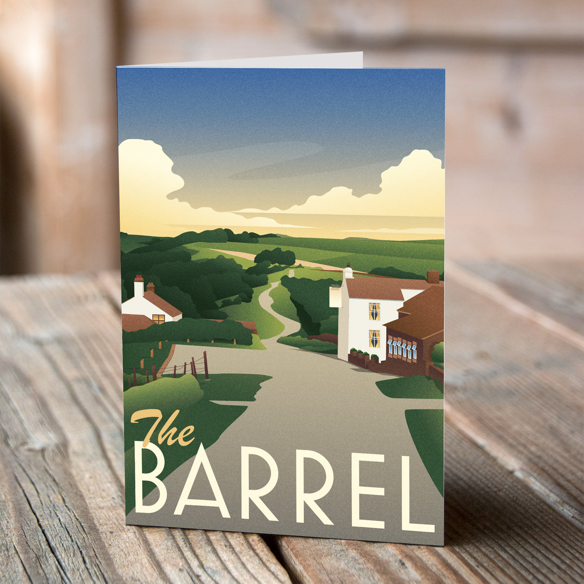 The Barrel Greeting Card - Pack of 6 - Retro Art Range – Villager Jim's ...